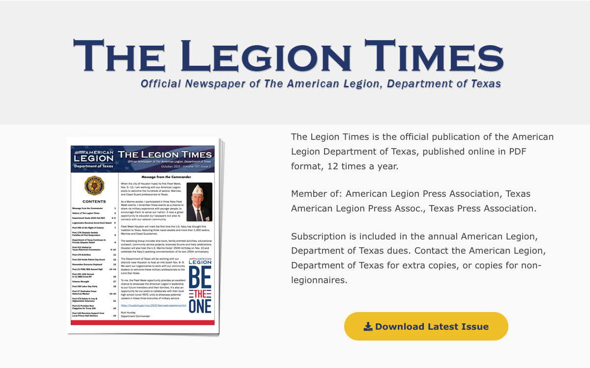 The American Legion World Series - The American Legion Department of Texas